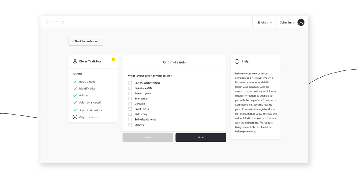 Reach out for origin assets • Blanco